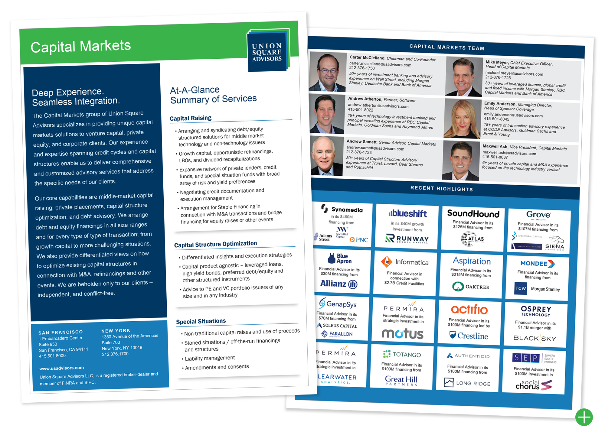 Services - Union Square Advisors